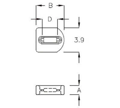 Ø3 2 PIN CYLINDER LED HOLDER LED3-1SQ