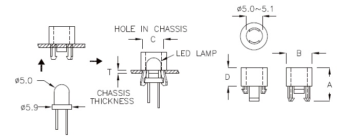 LED HOUSING CLED-1M