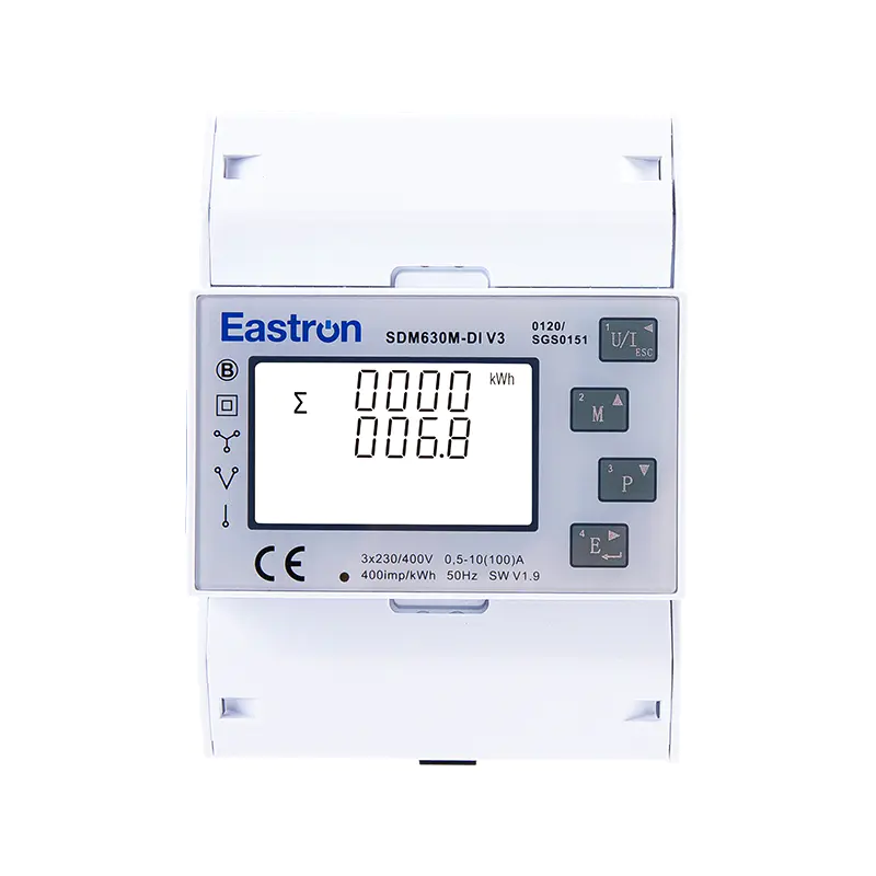 Digital Input RS485 Modbus Din Rail Three Phase Multi-function Energy Meter Eastron SDM630M-DI V3
