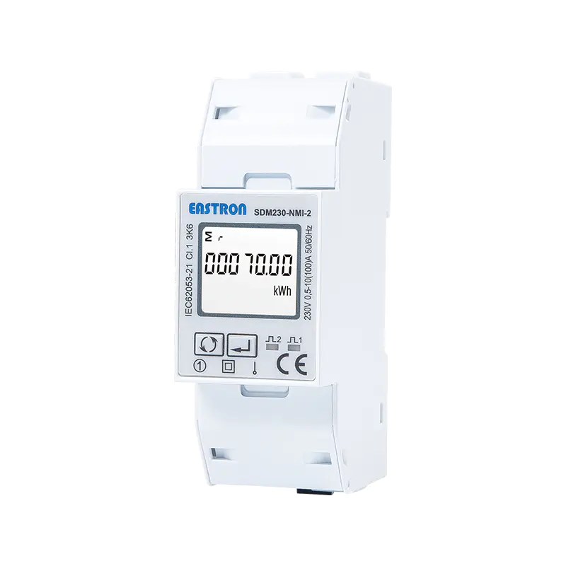 Dual RS485 Din Rail Single Phase Multi-function Solar PV/Zero Export Meter with 50mS Data Update ...
