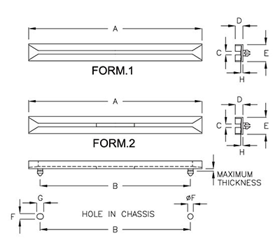 PCB GUIDE RAIL CG-3A